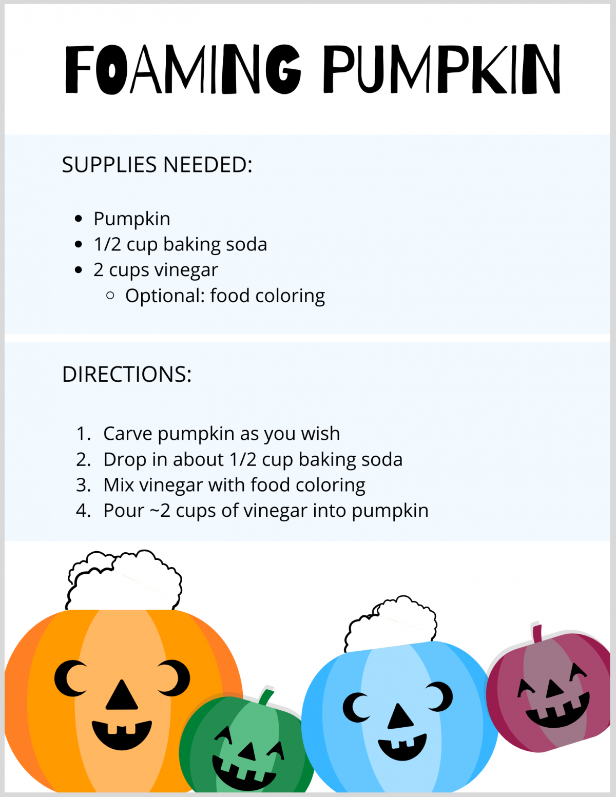 Halloween Chemistry: Foaming Pumpkin - STEM Supplies