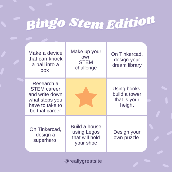 STEM Bingo - STEM Supplies