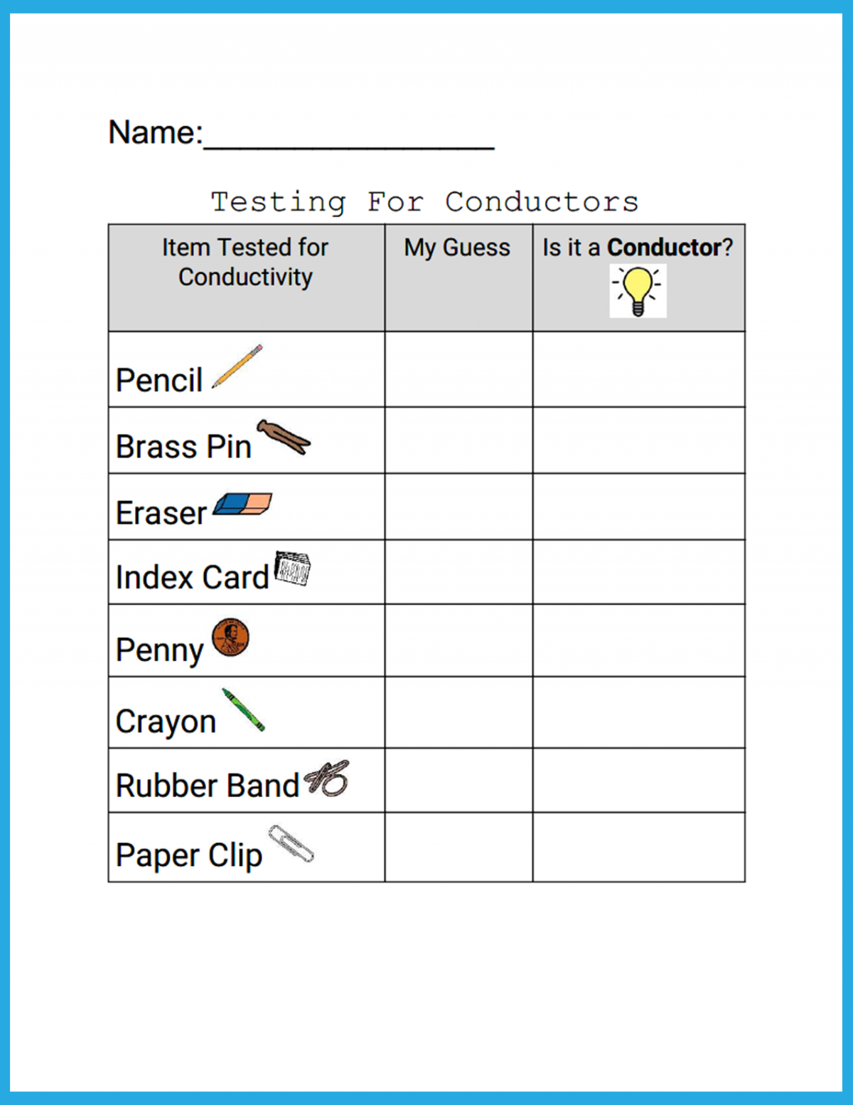 Conductivity Activity - STEM Supplies