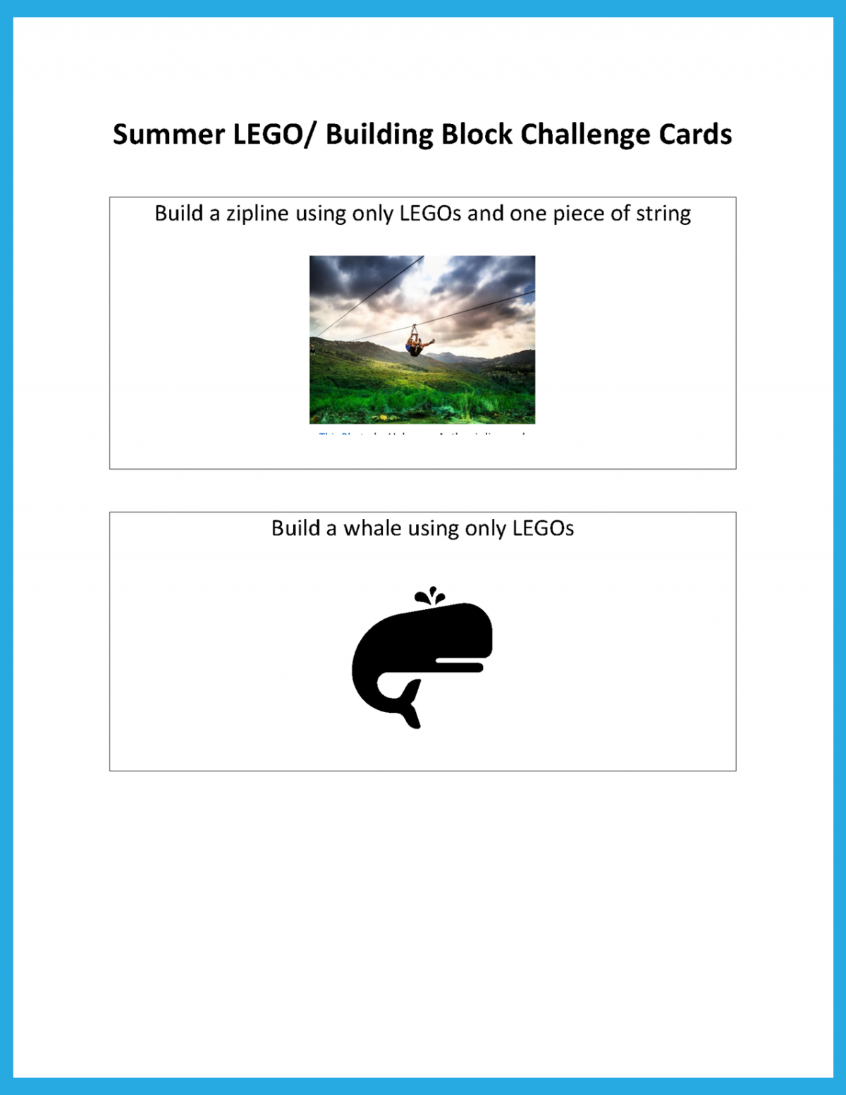 Summer Building Block Activities - STEM Supplies