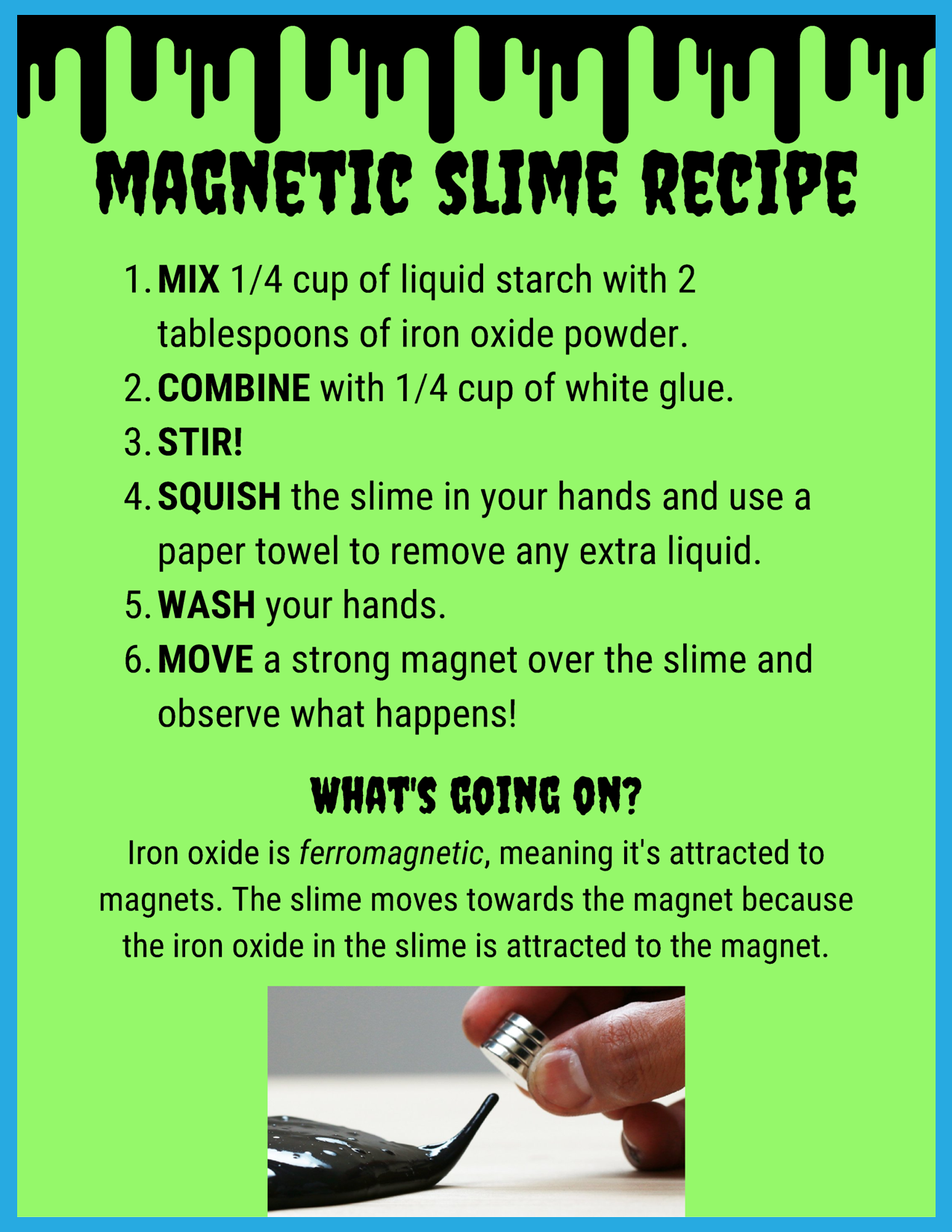 Edible and Magnetic Slime Recipes - STEM Supplies
